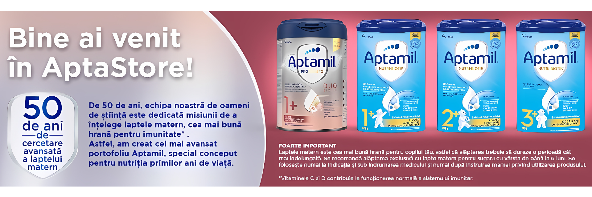 Aptamil - Gama completa lapte praf si cereale : Bebe Tei
